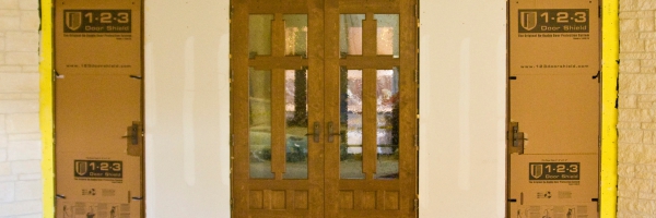 Re-Usable Door Protectors & Construction Protection | 1-2-3 Door Shield